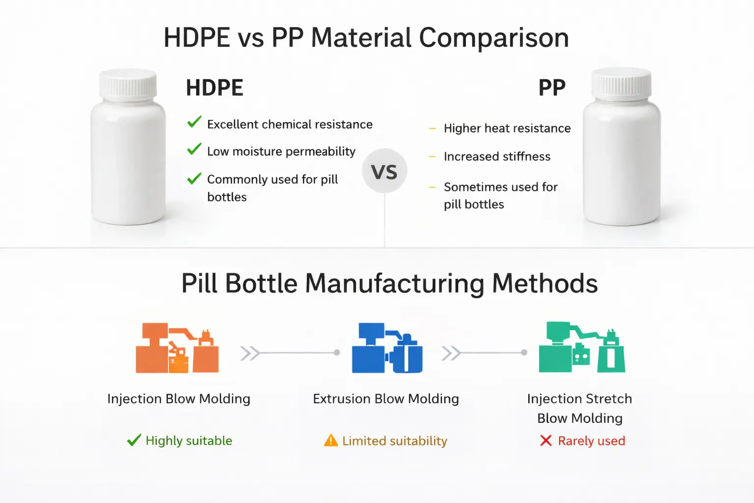How Are Pill Bottles Manufactured? Materials, Processes & Quality Standards