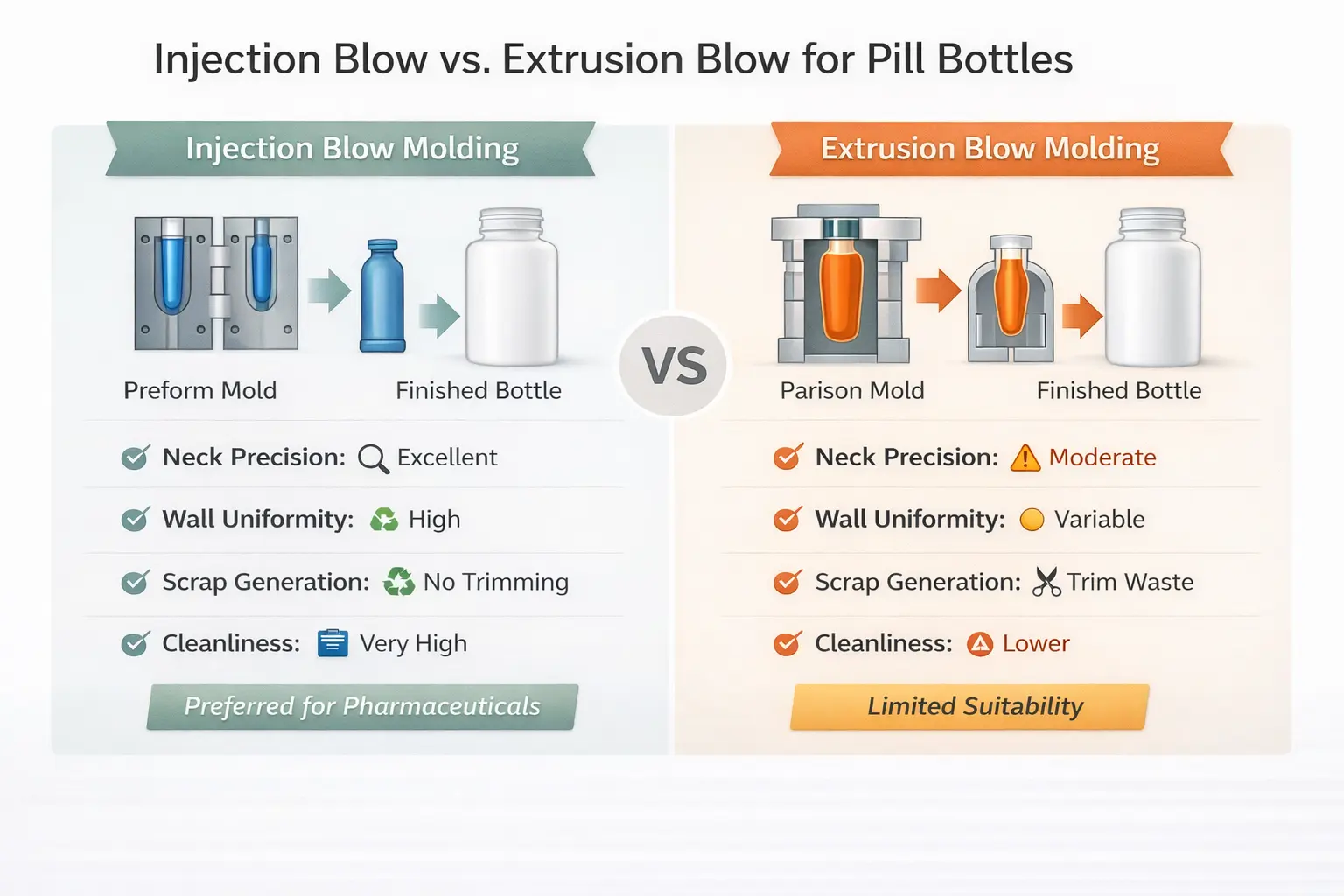 How Are Pill Bottles Manufactured? Materials, Processes & Quality Standards